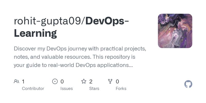 Day 1 of DevOps learning journey | Rohit Gupta posted on the topic ... Day 1 of DevOps learning journey | Rohit Gupta posted on the topic ...