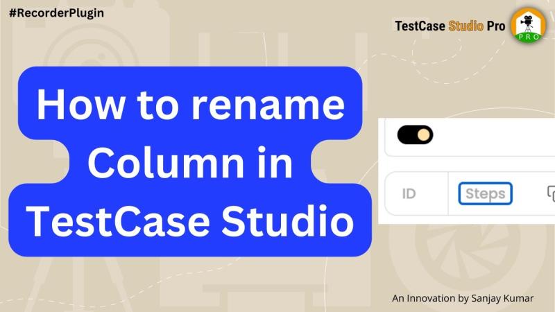 TestCase Studio on LinkedIn: How to Rename Column in TestCase Studio? # ... TestCase Studio on LinkedIn: How to Rename Column in TestCase Studio? # ...