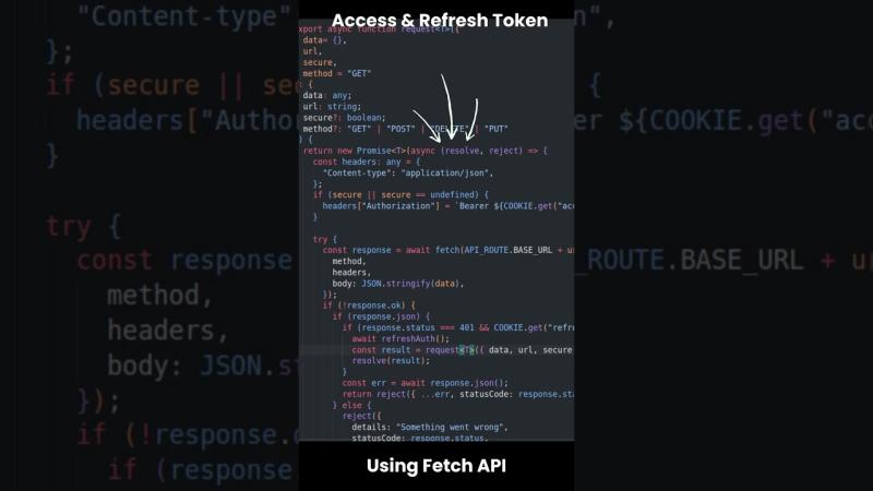 Miebaka Iwarri on LinkedIn: Access and refresh token using Fetch API ... Miebaka Iwarri on LinkedIn: Access and refresh token using Fetch API ...