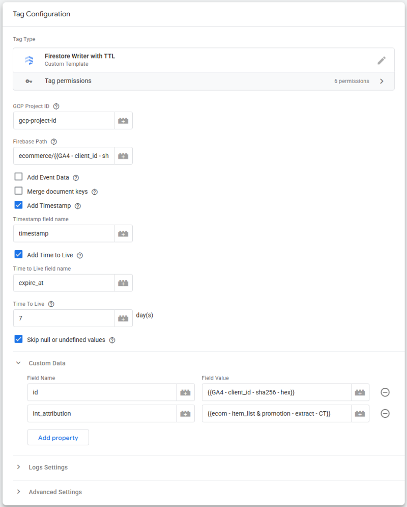 Write TTL (Time To Live) to Firestore using Server-side GTM - Savio.no ... Write TTL (Time To Live) to Firestore using Server-side GTM - Savio.no ...