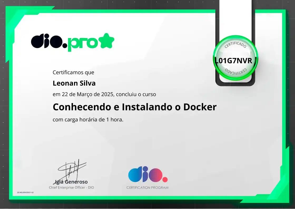 Conhecendo e Instalando o Docker | Leonan Silva Conhecendo e Instalando o Docker | Leonan Silva
