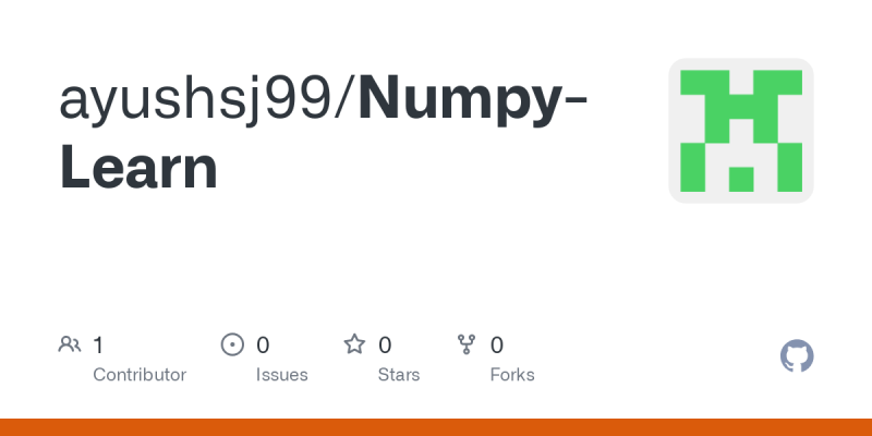 Ayush jadhav on LinkedIn: GitHub - ayushsj99/Numpy-Learn Ayush jadhav on LinkedIn: GitHub - ayushsj99/Numpy-Learn