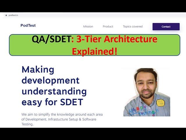 Akhil Jain on LinkedIn: 3 Tier Architecture Explaination For QA SDET Akhil Jain on LinkedIn: 3 Tier Architecture Explaination For QA SDET