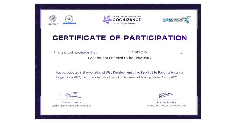Shruti Jain on LinkedIn: Shruti Jain | Certificate of Workshop on Web ... Shruti Jain on LinkedIn: Shruti Jain | Certificate of Workshop on Web ...