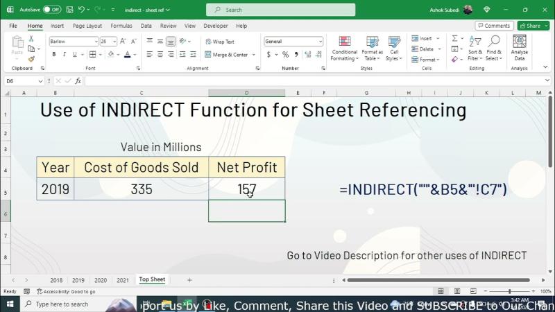 Learn Microsoft Excel on LinkedIn: Learn INDIRECT Function in Excel for ... Learn Microsoft Excel on LinkedIn: Learn INDIRECT Function in Excel for ...