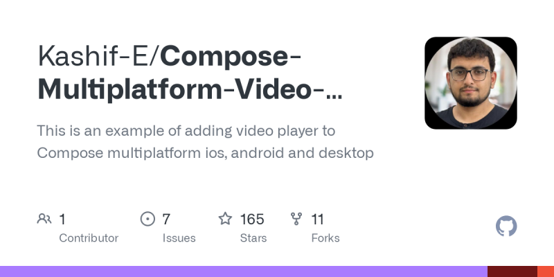 GitHub - Kashif-E/Compose-Multiplatform-Video-Player: This is an ... GitHub - Kashif-E/Compose-Multiplatform-Video-Player: This is an ...