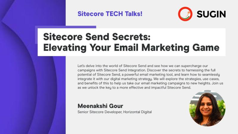 Meenakshi Gour on LinkedIn: Sitecore TECH Talks - Sitecore Send Secrets ... Meenakshi Gour on LinkedIn: Sitecore TECH Talks - Sitecore Send Secrets ...