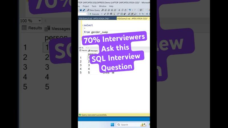 Aditya Chandak on LinkedIn: SQL Interview Question 2024 | SQL Swap #sql ... Aditya Chandak on LinkedIn: SQL Interview Question 2024 | SQL Swap #sql ...