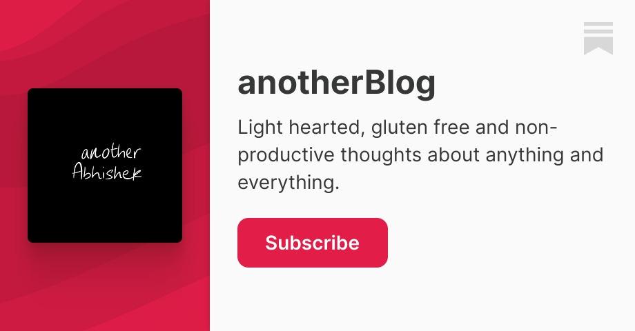 Abhishek Singh on LinkedIn: anotherBlog | Abhishek Singh | Substack Abhishek Singh on LinkedIn: anotherBlog | Abhishek Singh | Substack
