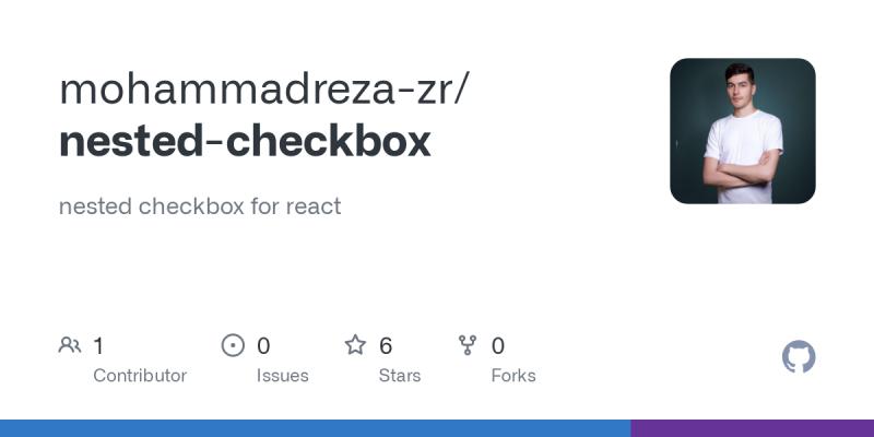 Mohammadreza Zare on LinkedIn: GitHub - mohammadreza-zr/nested-checkbox ... Mohammadreza Zare on LinkedIn: GitHub - mohammadreza-zr/nested-checkbox ...
