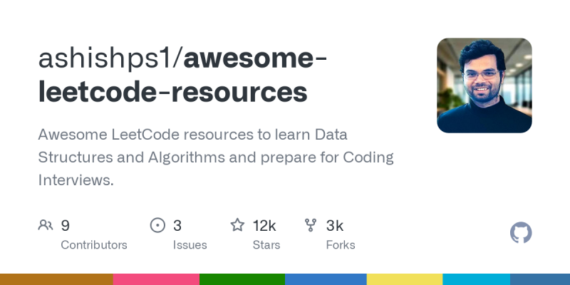 Shreya Singh on LinkedIn: GitHub - ashishps1/awesome-leetcode-resources ... Shreya Singh on LinkedIn: GitHub - ashishps1/awesome-leetcode-resources ...