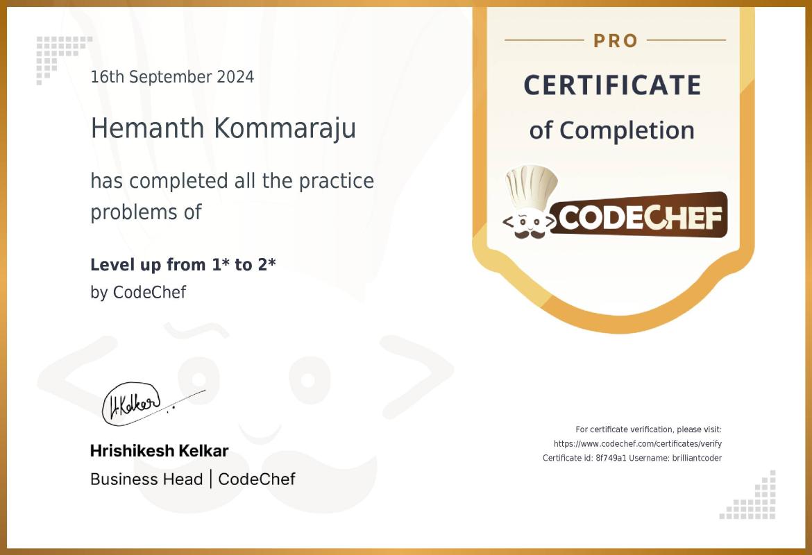 Completed a certification after long time. | hemanth kommaraju posted ... Completed a certification after long time. | hemanth kommaraju posted ...