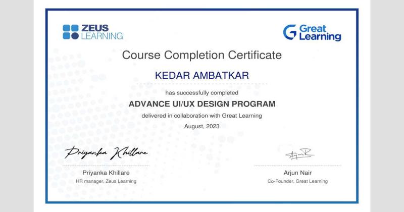 Kedar Ambatkar on LinkedIn: KEDAR AMBATKAR successfully completed Zeus ... Kedar Ambatkar on LinkedIn: KEDAR AMBATKAR successfully completed Zeus ...