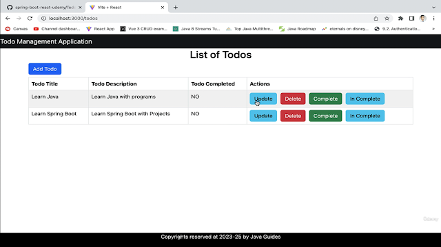 Build Spring Boot React Full Stack Project — Todo App [2025 Update ... Build Spring Boot React Full Stack Project — Todo App [2025 Update ...