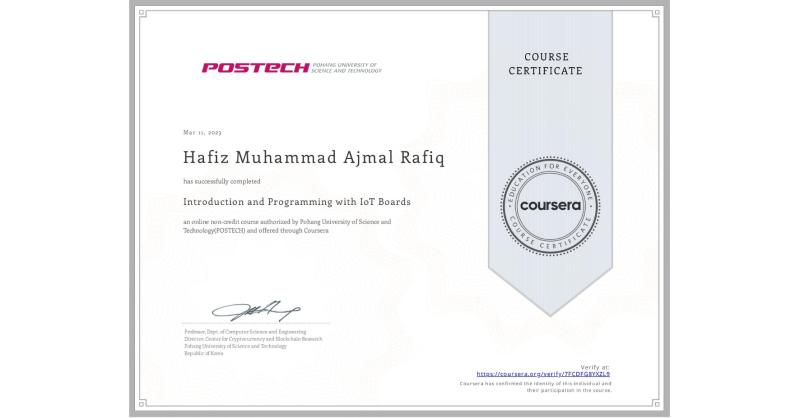 Engr Hafiz Muhammad Ajmal Rafiq on LinkedIn: Completion Certificate for ... Engr Hafiz Muhammad Ajmal Rafiq on LinkedIn: Completion Certificate for ...