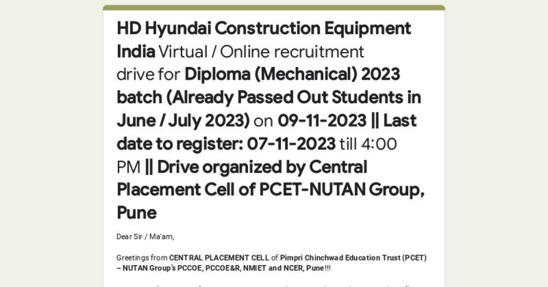 Dr.Shitalkumar Rawandale on LinkedIn: HD Hyundai Construction Equipment ... Dr.Shitalkumar Rawandale on LinkedIn: HD Hyundai Construction Equipment ...