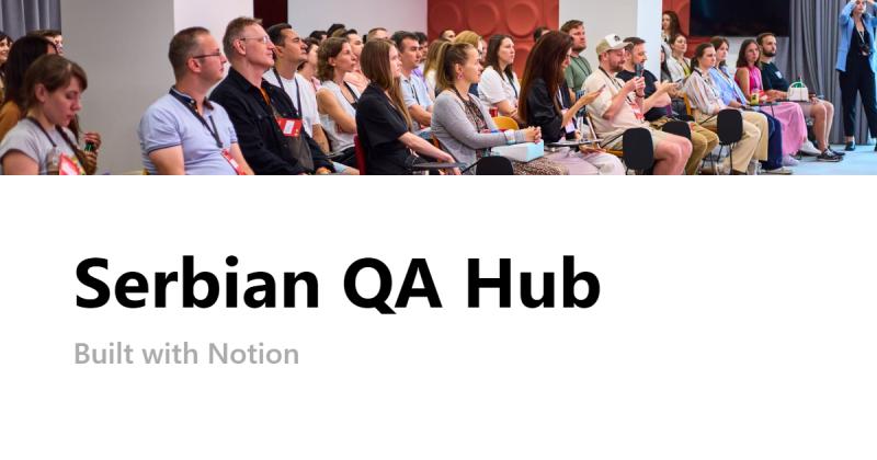 Serbian QA Hub official on LinkedIn: Serbian QA Hub | Notion Serbian QA Hub official on LinkedIn: Serbian QA Hub | Notion