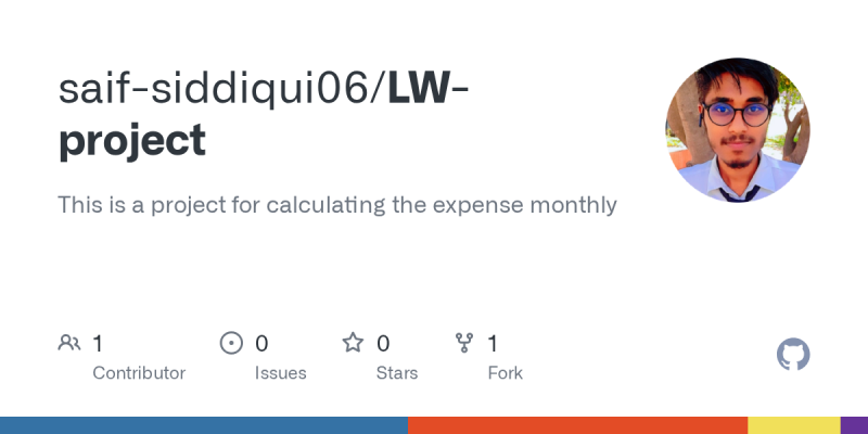 Mohammad Saif on LinkedIn: GitHub - saif-siddiqui06/LW-project: This is ... Mohammad Saif on LinkedIn: GitHub - saif-siddiqui06/LW-project: This is ...