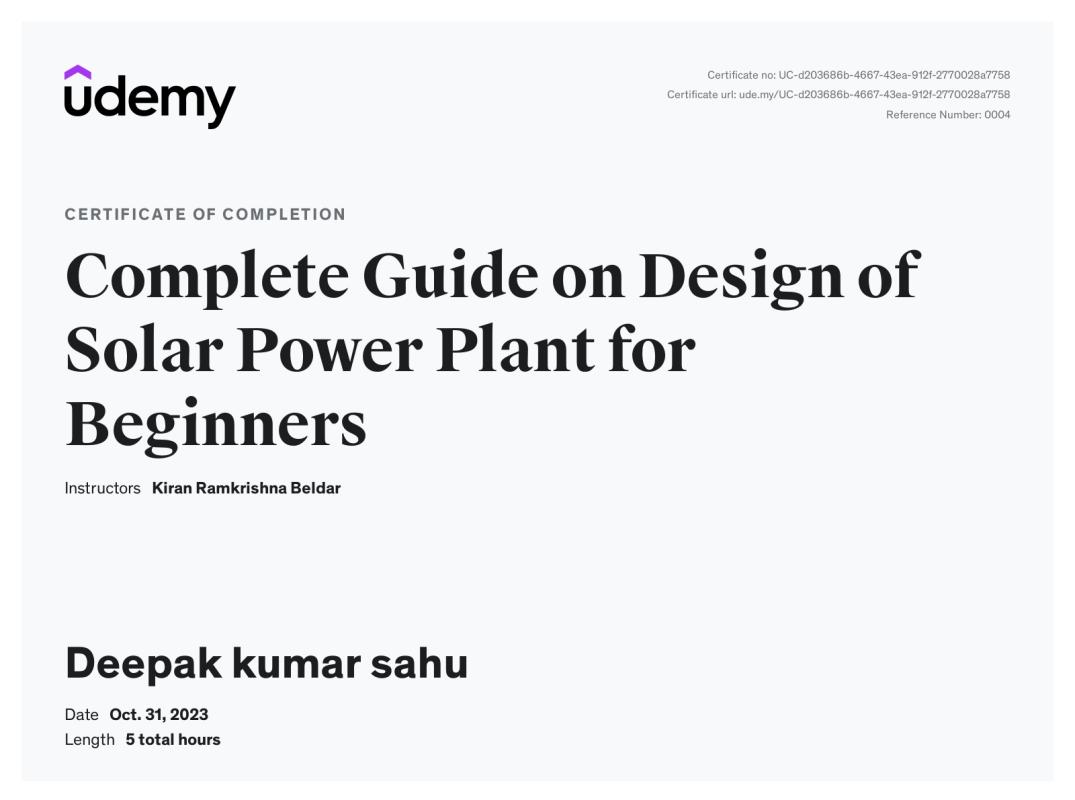 Deepak Kumar sahu on LinkedIn: Udemy Course Completion Certificate Deepak Kumar sahu on LinkedIn: Udemy Course Completion Certificate