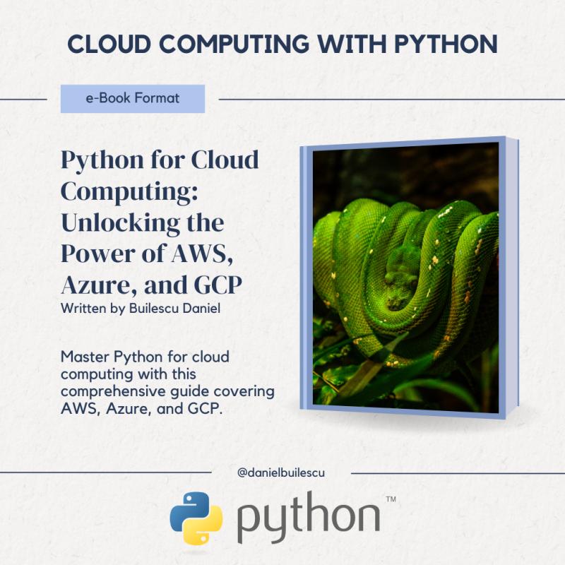 Gheorghe-Daniel Builescu on LinkedIn: Python for Cloud Computing ... Gheorghe-Daniel Builescu on LinkedIn: Python for Cloud Computing ...