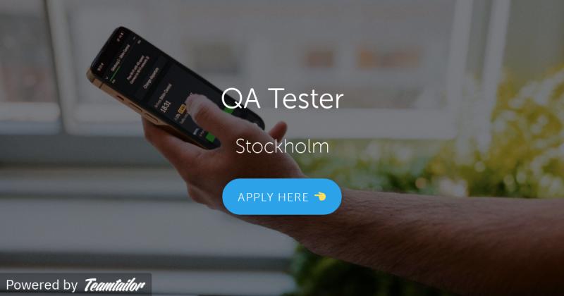 Bj枚rn 脰lund on LinkedIn: QA Tester - Bontouch Bj枚rn 脰lund on LinkedIn: QA Tester - Bontouch