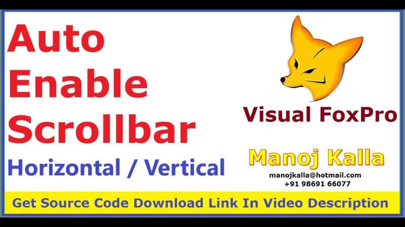 Manoj Kalla on LinkedIn: vfp auto scrollbar enable | How to auto enable ... Manoj Kalla on LinkedIn: vfp auto scrollbar enable | How to auto enable ...