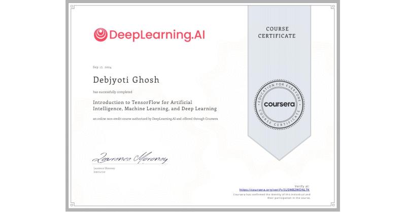 debjyoti ghosh on LinkedIn: Completion Certificate for Introduction to ... debjyoti ghosh on LinkedIn: Completion Certificate for Introduction to ...
