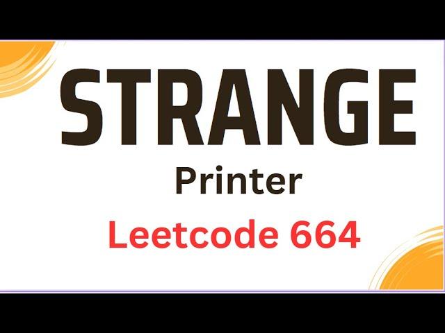 Code Jogger on LinkedIn: Strange Printer | Daily Leetcode DP in Java ... Code Jogger on LinkedIn: Strange Printer | Daily Leetcode DP in Java ...
