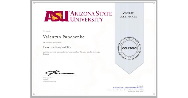 Valentyn P. on LinkedIn: Completion Certificate for Careers in ... Valentyn P. on LinkedIn: Completion Certificate for Careers in ...