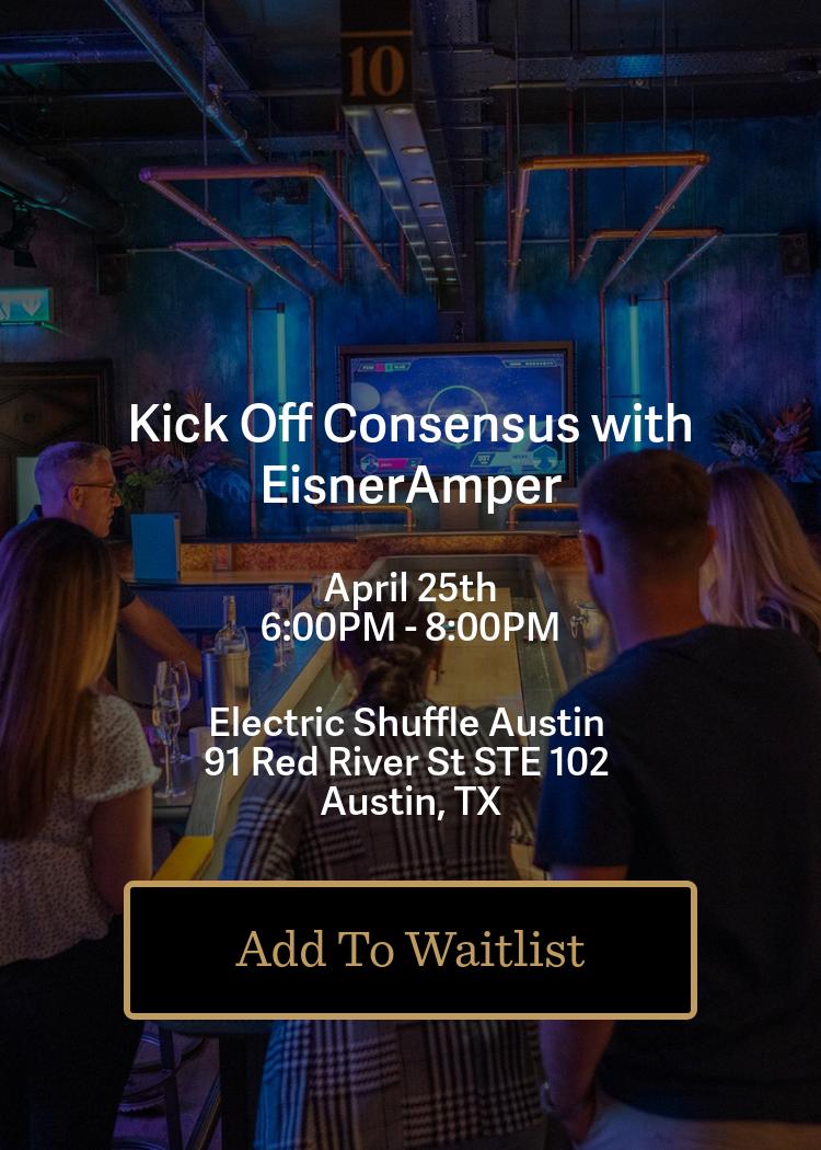 Tina Lewandowski on LinkedIn: Kick Off Consensus with EisnerAmper Tina Lewandowski on LinkedIn: Kick Off Consensus with EisnerAmper
