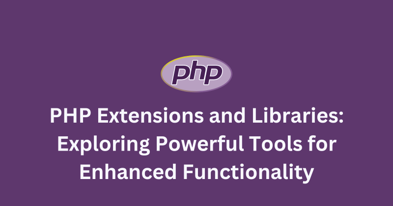 Akshay Pohandulkar on LinkedIn: 15. PHP Extensions and Libraries ... Akshay Pohandulkar on LinkedIn: 15. PHP Extensions and Libraries ...