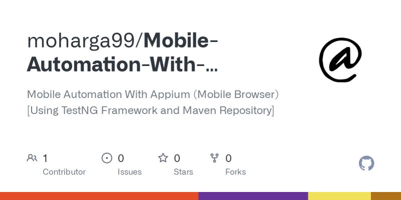 GitHub - moharga99/Mobile-Automation-With-Appium-Mobile-Browser ... GitHub - moharga99/Mobile-Automation-With-Appium-Mobile-Browser ...