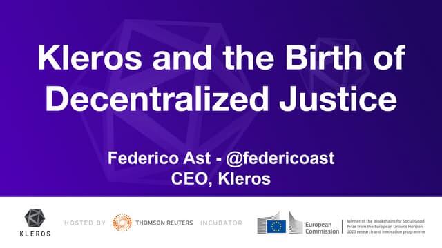 Federico Ast on LinkedIn: Introduction to Kleros - King's College London Federico Ast on LinkedIn: Introduction to Kleros - King's College London
