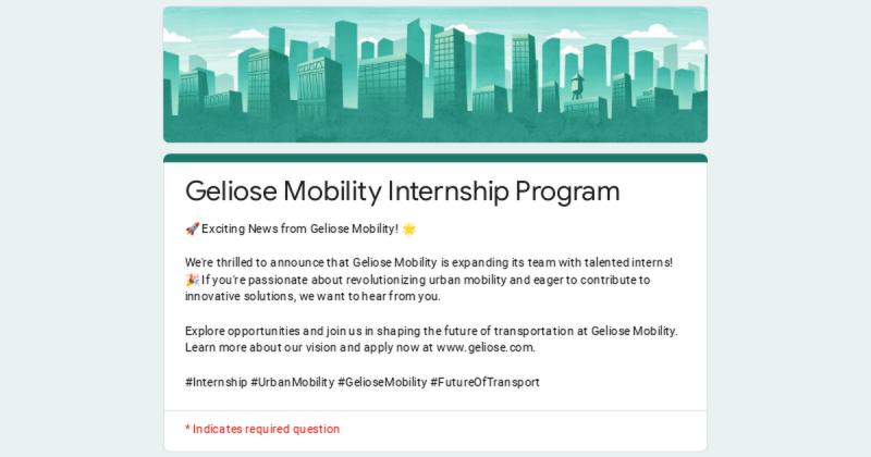 Aditya Tiwari on LinkedIn: Geliose Mobility Internship Aditya Tiwari on LinkedIn: Geliose Mobility Internship