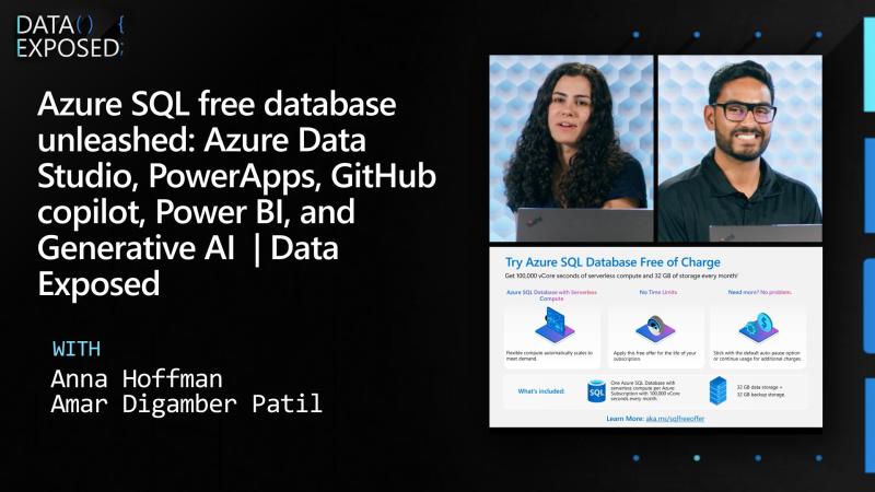 Azure SQL free database: Azure Data Studio, PowerApps, GitHub copilot ... Azure SQL free database: Azure Data Studio, PowerApps, GitHub copilot ...