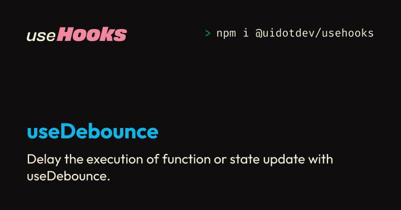 useDebounce React Hook – useHooks | Kostya Kazmiruk useDebounce React Hook – useHooks | Kostya Kazmiruk
