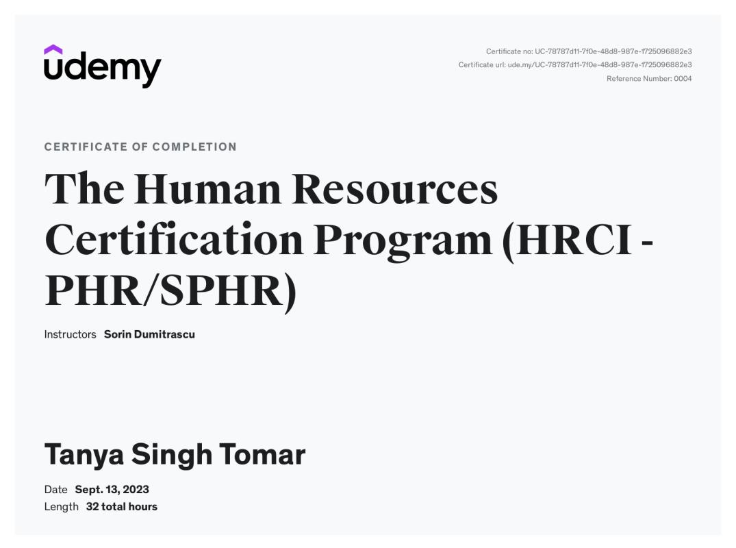 Tanya Singh on LinkedIn: Udemy Course Completion Certificate Tanya Singh on LinkedIn: Udemy Course Completion Certificate