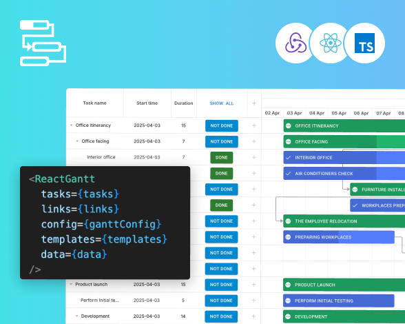 Announcing DHTMLX React Gantt with Redux, TypeScript, and MUI Support ... Announcing DHTMLX React Gantt with Redux, TypeScript, and MUI Support ...