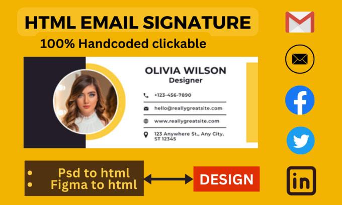 Shahinalam102: I will create email signature or HTML email signature ... Shahinalam102: I will create email signature or HTML email signature ...
