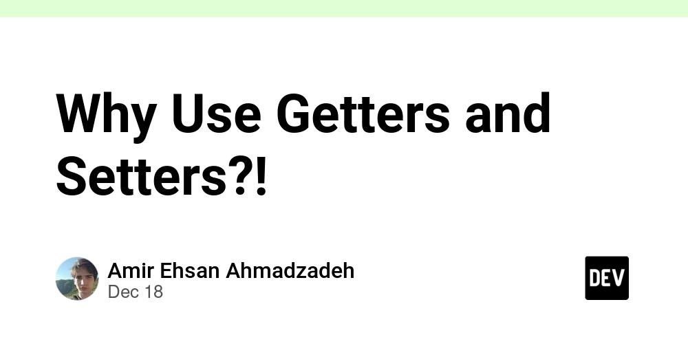 Amir Ehsan Ahmadzadeh on LinkedIn: Why Use Getters and Setters?! Amir Ehsan Ahmadzadeh on LinkedIn: Why Use Getters and Setters?!