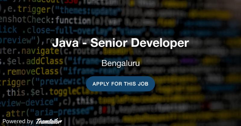 Himani Rikhari on LinkedIn: Java - Senior Developer - Valtech India Himani Rikhari on LinkedIn: Java - Senior Developer - Valtech India