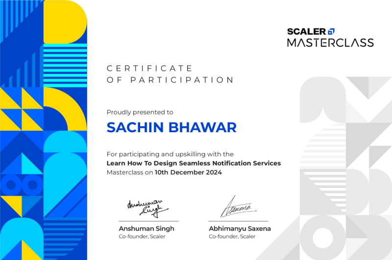 Sachin Bhawar on LinkedIn: Certificate | Learn How To Design Seamless ... Sachin Bhawar on LinkedIn: Certificate | Learn How To Design Seamless ...