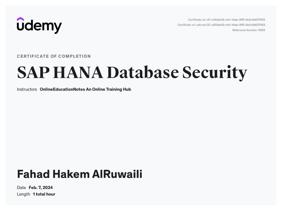 Fahad Al Ruwaili on LinkedIn: Udemy Course Completion Certificate Fahad Al Ruwaili on LinkedIn: Udemy Course Completion Certificate
