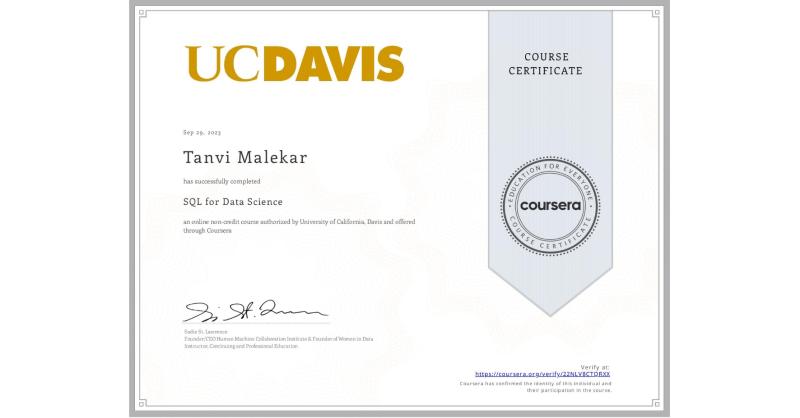 How SQL boosts my decision-making skills | Tanvi Malekar posted on the ... How SQL boosts my decision-making skills | Tanvi Malekar posted on the ...