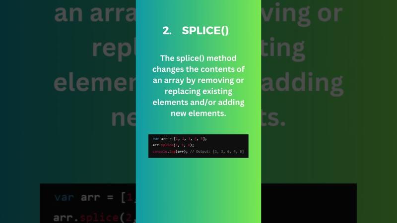 Programming Tutorial on LinkedIn: JavaScript Array Manipulation # ... Programming Tutorial on LinkedIn: JavaScript Array Manipulation # ...