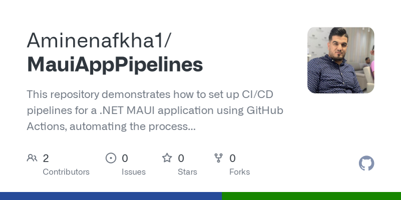 GitHub - Aminenafkha1/MauiAppPipelines | Amine Nafkha GitHub - Aminenafkha1/MauiAppPipelines | Amine Nafkha