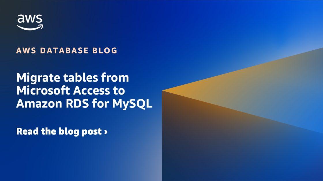 Brian Tracy on LinkedIn: Migrate tables from Microsoft Access to Amazon ... Brian Tracy on LinkedIn: Migrate tables from Microsoft Access to Amazon ...