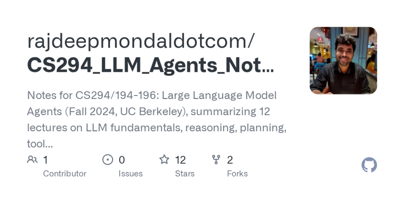 Rajdeep Mondal on LinkedIn: GitHub - rajdeepmondaldotcom/CS294_LLM ... Rajdeep Mondal on LinkedIn: GitHub - rajdeepmondaldotcom/CS294_LLM ...
