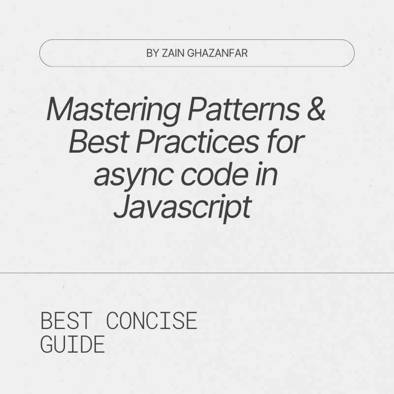 The Ultimate Guide to Writing Asynchronous Code: Patterns and Best ... The Ultimate Guide to Writing Asynchronous Code: Patterns and Best ...