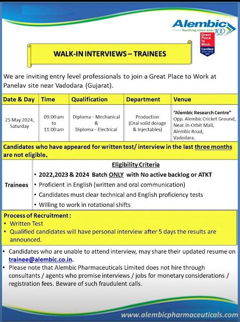 Pharma Job Vacancy on LinkedIn: Alembic Pharma Walk In Interview For ... Pharma Job Vacancy on LinkedIn: Alembic Pharma Walk In Interview For ...